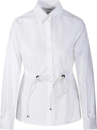 Max Mara Femme, Blouses et Chemises, Blanc, Taille: 38 FR Tazzina Shirt