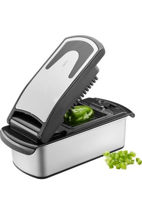 GEFU Allesschneider Treppo 2.0, Schwarz, Silber, Metall, Kunststoff, 11.5x11x27 cm, Kochen, K&uuml;chenhelfer, Sonstige K&uuml;chenhelfer