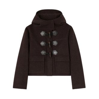 Ganni Duffle Coat Mini - - Jackets - Damen - Braun - S