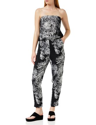 Urban Classics Damen Bandeau Jumpsuit, per Pack Mehrfarbig (Limb 01061), X-Small (Herstellergröße: XS)