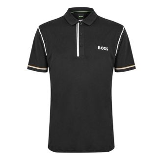 HUGO BOSS Paddytech Goc Poloshirt f&uuml;r Herren, Mit Kragen (Schwarz)