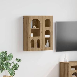 vidaXL vidaXL Armoire suspendue Ch&ecirc;ne artisanal 59 x 20 x 71,5 cm
