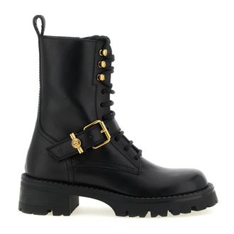Versace Medusa 95 Schn&uuml;rstiefel - - Shoes - Damen - Schwarzk - 36 EU