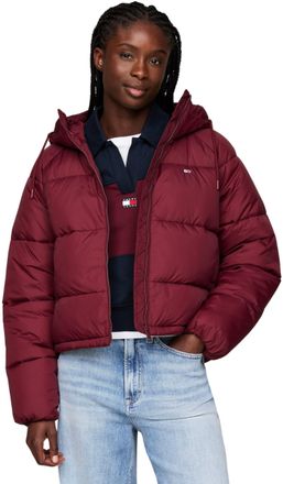 Tommy Jeans Damen Pufferjacke Warm, Rot (Deep Rouge), XXL