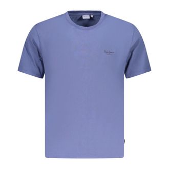 Pepe Jeans London Homme, Tops, Bleu, Taille: L T-shirt &agrave; Manches Courtes