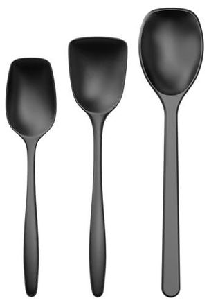Rosti Mepal NEW Classic Ensemble de cuillères 3 pces Noir de carbone