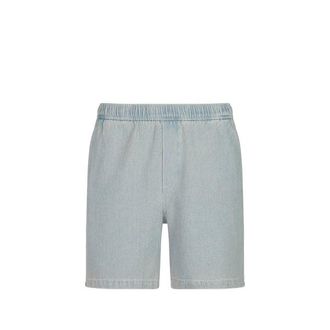 Sams&oslash;e & Sams&oslash;e Short en denim de coton piqu&eacute; m&eacute;lang&eacute;