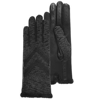 Isotoner Gants femme tactiles en tissu recycl&eacute;, doubl&eacute;s chaud, taille unique, TU, imprim&eacute;