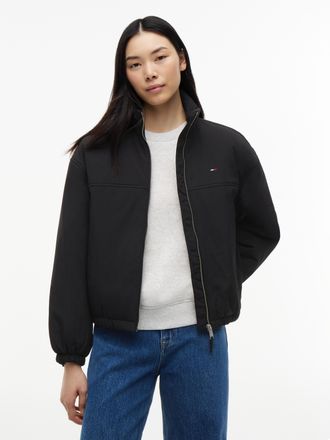 Tommy Jeans Blouson TOMMY JEANS TJW PADDED HIGH NECK JACKET, Damen, Gr. L (42/44), schwarz, Web, Obermaterial: 100% Nylon. Futter: 100% Polyester. F&uuml;llung: 100% P