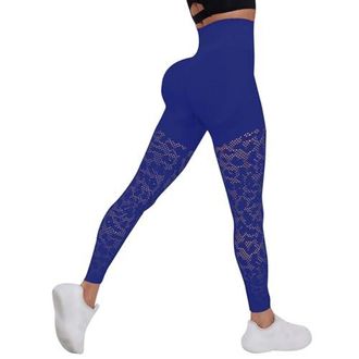 Generic Legging avec taille, structure en maille ouverte, sculpte les hanches et le ventre, s&eacute;chage rapide, id&eacute;al pour le yoga et les sports de plein air Legg