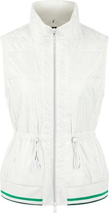 Marc Cain Femme, Vestes, Blanc, Taille: 44 FR Gepaddete Weste mit Herzprint