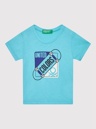 Benetton United Colors Of Benetton T-Shirt 3I1XG102N Blau Regular Fit