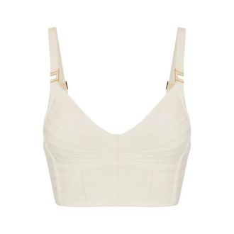 Elisabetta Franchi Femme, Tops, Blanc, Taille: 40 FR Top sans manches