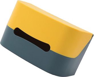 Supvox Kompakter Wand Taschentuchspender Gelb Selbstklebend Praktische Tissue Kasten mit Montage f&uuml;r Wohnzimmer und Badezimmer