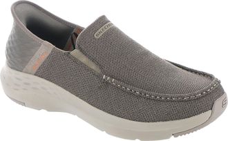 Skechers Mens Parson-Ralven Slip-in Loafer, Taupe, 9.5 Wide