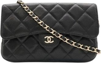 Chanel Sac bandouli&egrave;re vintage Pre-owned - Femme - Pre-owned - Noir - Taille: ONE Size