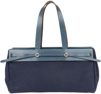 Herm&egrave;s Crossbody Bags - Hermes Classic Cotton Cabas Handbag - Gr. unisize - in Blau - f&uuml;r Damen