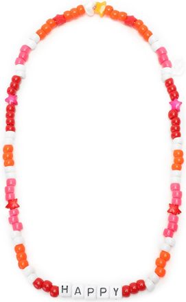 Lauren Rubinski Collier Love Beads HAPPY Rose Orange