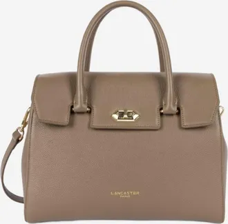 Lancaster Handtasche Lancaster Sac main A rabat avec fermoir M Milano Cosmos Sable Fonc