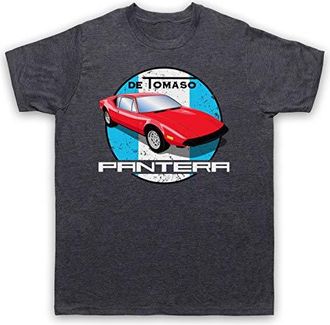 My Icon Art and Clothing De Tomaso Pantera Italian Classic Muscle Car T-Shirt des Hommes, Ardoise Classique, Medium