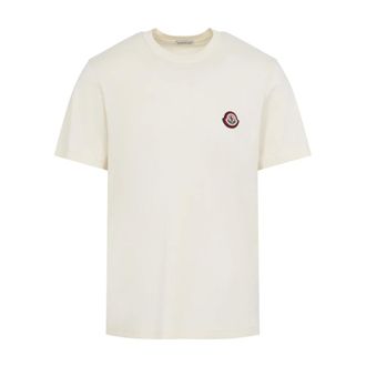 Moncler Homme, Tops, Beige, Taille: XL T-shirt SS