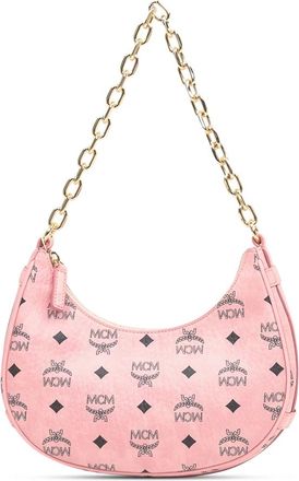 MCM Mcm, Femme, Sacs, Rose, Taille: ONE Size Aren Crescent Hobo Bag