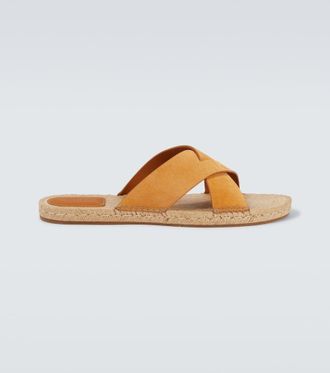 Ermenegildo Zegna Espadrille-Sandalen aus Veloursleder