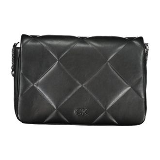 Calvin Klein Femme, Sacs, Noir, Taille: ONE Size Sac &agrave; Bandouli&egrave;re Noir avec Bandouli&egrave;re en Cha&icirc;ne