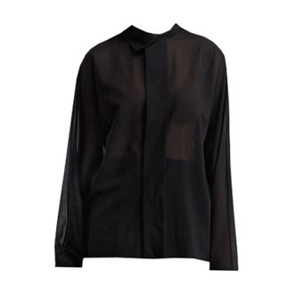 Carven Asymmetrical Collar Shirt - - Blouses & Shirts - Damen - Schwarzk - S