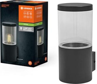 Ledvance ENDURA CLASSIC EBRO WALL Außenleuchte, Wandleuchte, dunkelgrau, Edelstahl, schnelle Installation, IP44 Schutzklasse, rostfreier Stahl, Anwendung im Au