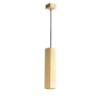 Luce-Ambiente-Design Fluke Square Metal Gold Pendant 30 Cm