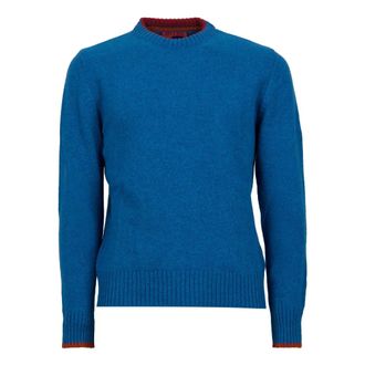 Gallo Gallo, Homme, Pulls, Bleu, Taille: XL T-shirt col rond bleu clair uni pour homme