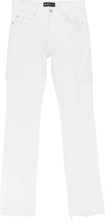 Purple jean à poches cargo - Blanc