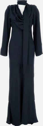 Rotate Langes Drapiertes Kleid Aus Satin