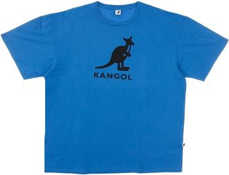 Kangol Blau/Schwarzes Herren T-Shirt Oversize Passform - - Tops - Herren - Blau - M