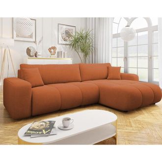 Best Mobilier Bestmobilier - Nicole - canap&eacute; dangle r&eacute;versible 5 places convertible avec coffre en tissu