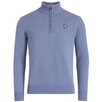 Lyle & Scott Lambswool Herrenblau Pullover