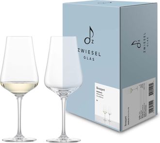 Zwiesel Glas Weißweinglas Bouquet (2er-Set), stilvolle Weingläser für Weißwein, spülmaschinenfeste Tritan-Kristallgläser, Made in Germany (Art.-Nr. 123739)