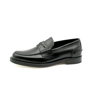 Fabi Herren Schwarze Leder Loafer - - Shoes - Herren - Schwarzk - 44 EU