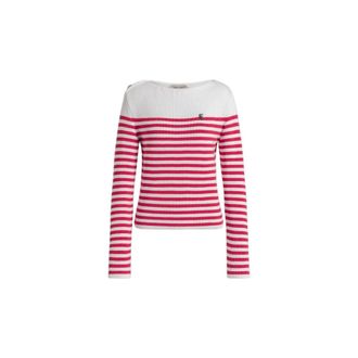 Alberta Ferretti Femme, Pulls, Rouge, Taille: 44 FR Pull ray&eacute;