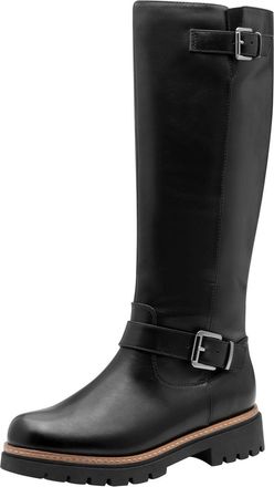 Marco Tozzi Marco Tozzi Damen Stiefel mit Schnallen Vegan, Schwarz (Black), 41 EU
