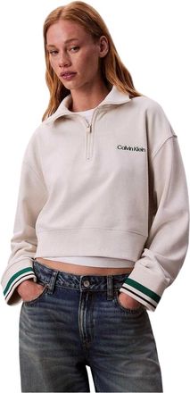 Calvin Klein Sweatshirt f&uuml;r Damen, Fleece (Kreide)
