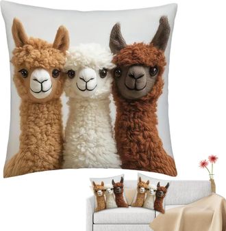 Generic Dekorative Kissenbezug - 45x45cm Tier Muster Kissenbezug Design Stilvolle Sofa Akzentdekoration Moderne Home Fashion Style Hochwertige Raum&auml;sthetik Mi