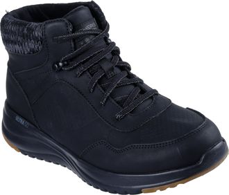 Skechers Damen On-The-Go Stellar Ariana Sneaker, Black Synthetic, 37.5 EU