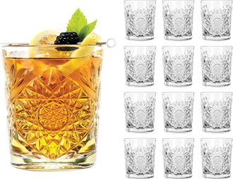 Libbey Hobstar 12 x Whiskygläser, Tumbler, Glas, 355 ml