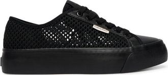 Calvin Klein Sneakers Vulc Flatf Lace Up Lin Mesh HW0HW02971 Schwarz