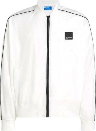 Karl Lagerfeld Homme, Sweatshirts et sweats &agrave; capuche, Blanc, Taille: L Veste Bomber L&eacute;g&egrave;re