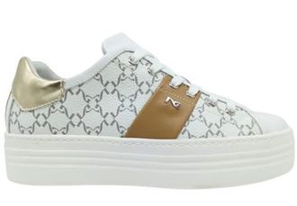 Nero Giardini Chaussures femme Noir Giardini E409954D baskets platform casual basse cuir blanc