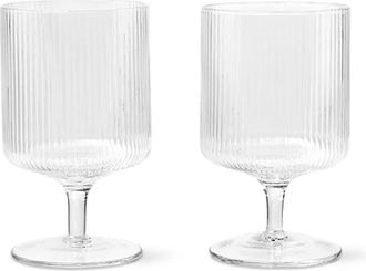 Ferm Living Verres à vin Ripple - Set de 2 Ferm Living