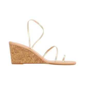 Ancient Greek Sandals Chora Keilabsatz Sandalen Platin - - Shoes - Damen - Grau - 41 EU